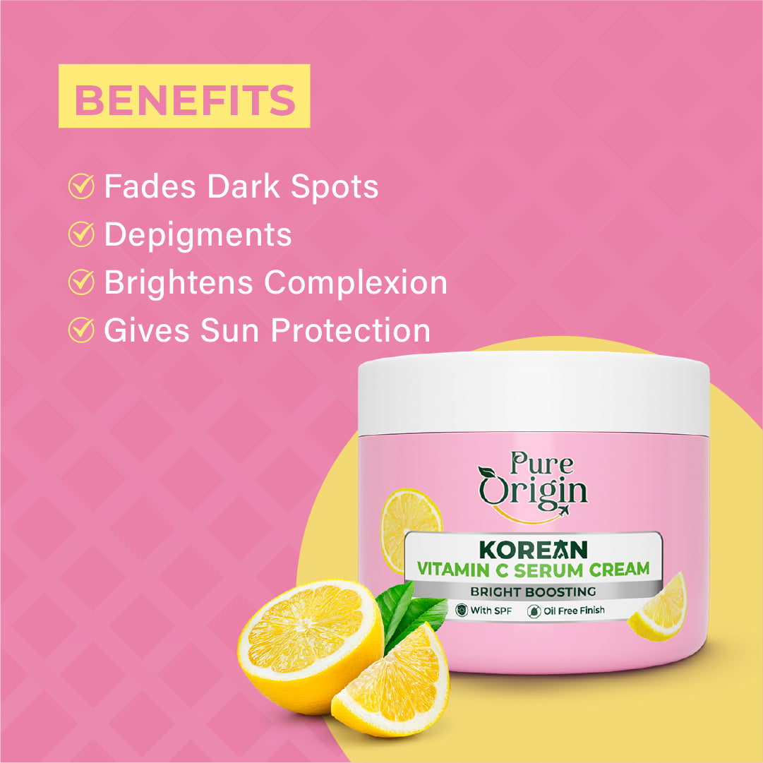Korean Vitamin C Bright Boosting Serum Cream – Pure Origin Skincare