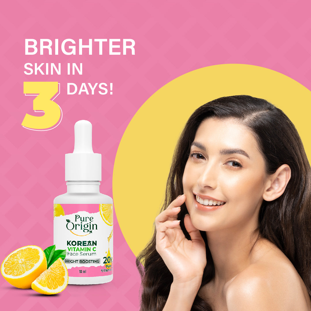 Korean Vitamin C Bright Boosting Face Serum – Pure Origin Skincare